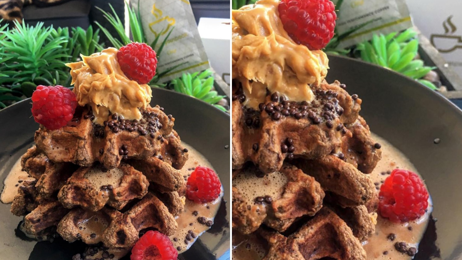 Mocha Protein Waffles & Beforeyouspeak Coffee