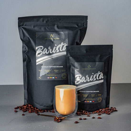 Barista Whole Coffee Beans & Beforeyouspeak Coffee