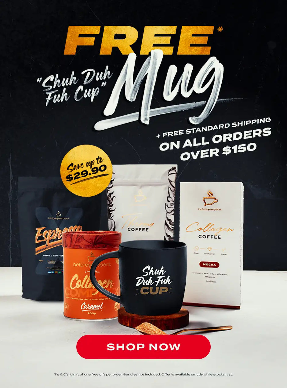 Performance Coffee | Collagen | Whole Beans | Beforeyouspeak Coffee